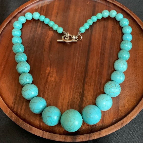 Jewelry | Turquoise Color Bead Necklace | Poshmark